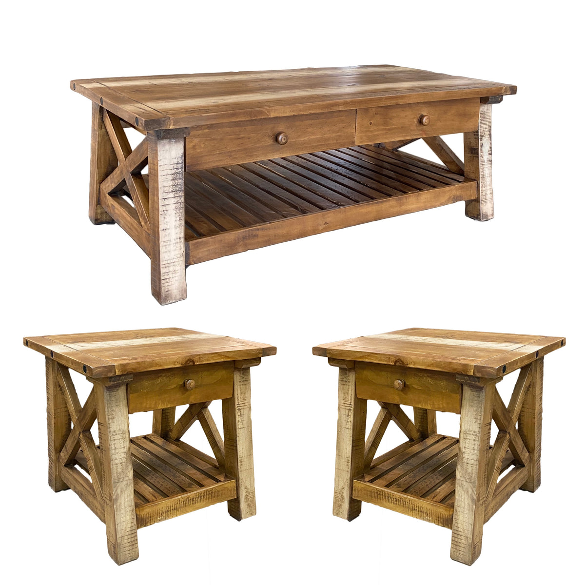 Riverside Coffee Table Set – RusticHome-Furniture