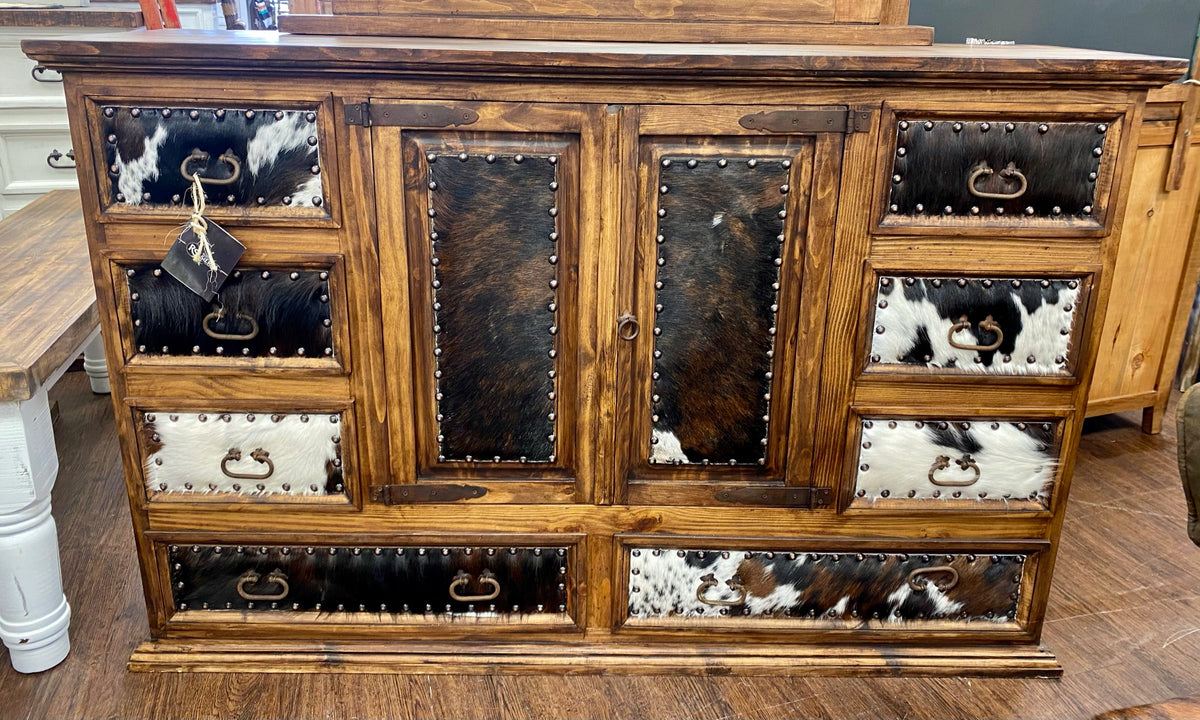 Cowhide XL Dresser – RusticHome-Furniture