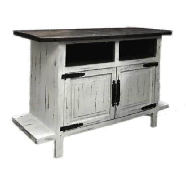 Antique white farmhouse tv stand store