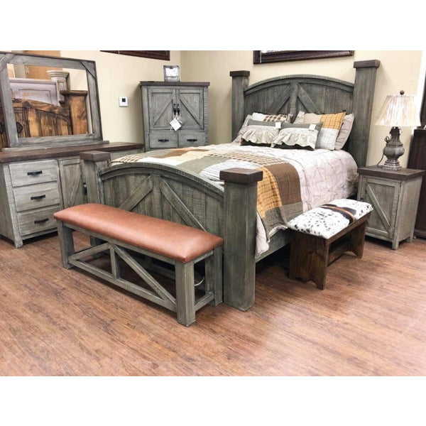 Weathered Farmhouse Bedroom Set – RusticHome-Furniture